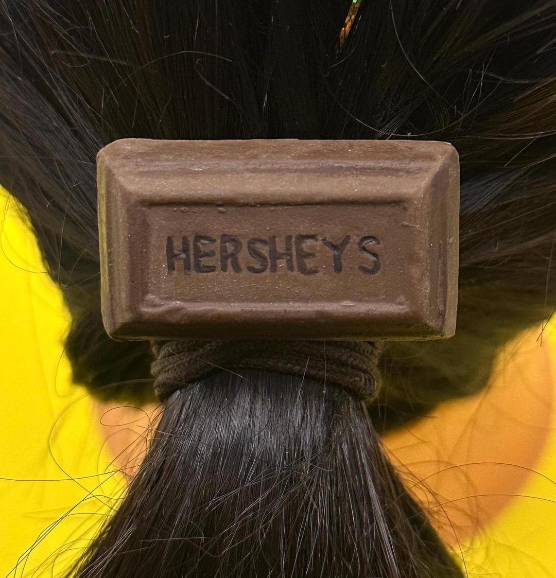 Mini Chocolate Bar Hair Clip - Etsy