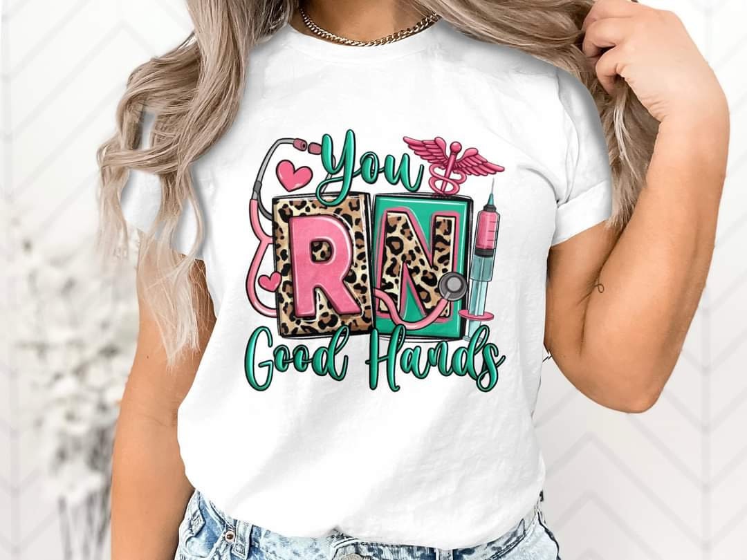 You RN Good Hands T-shirt - Etsy