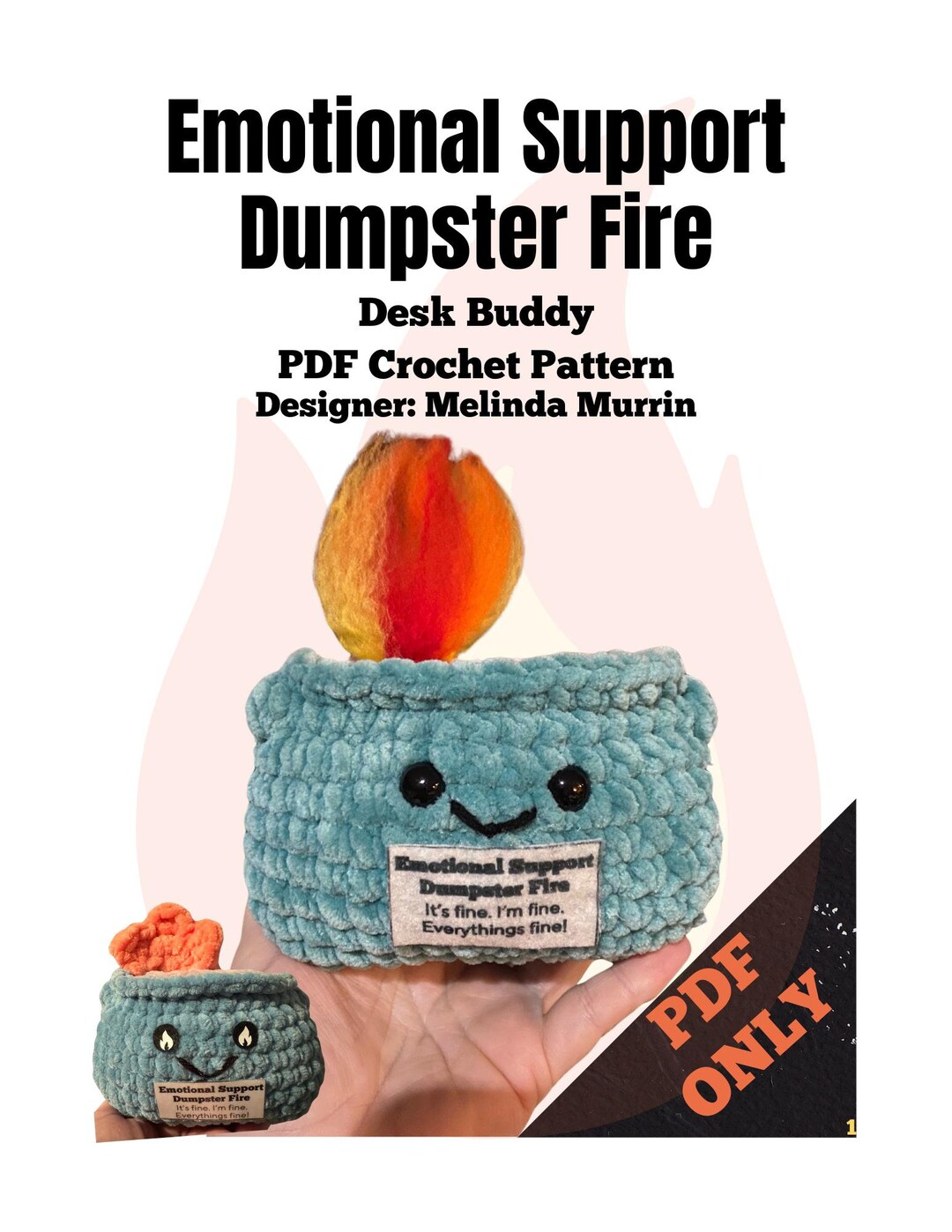 Dumpster Fire Desk Buddy - Etsy