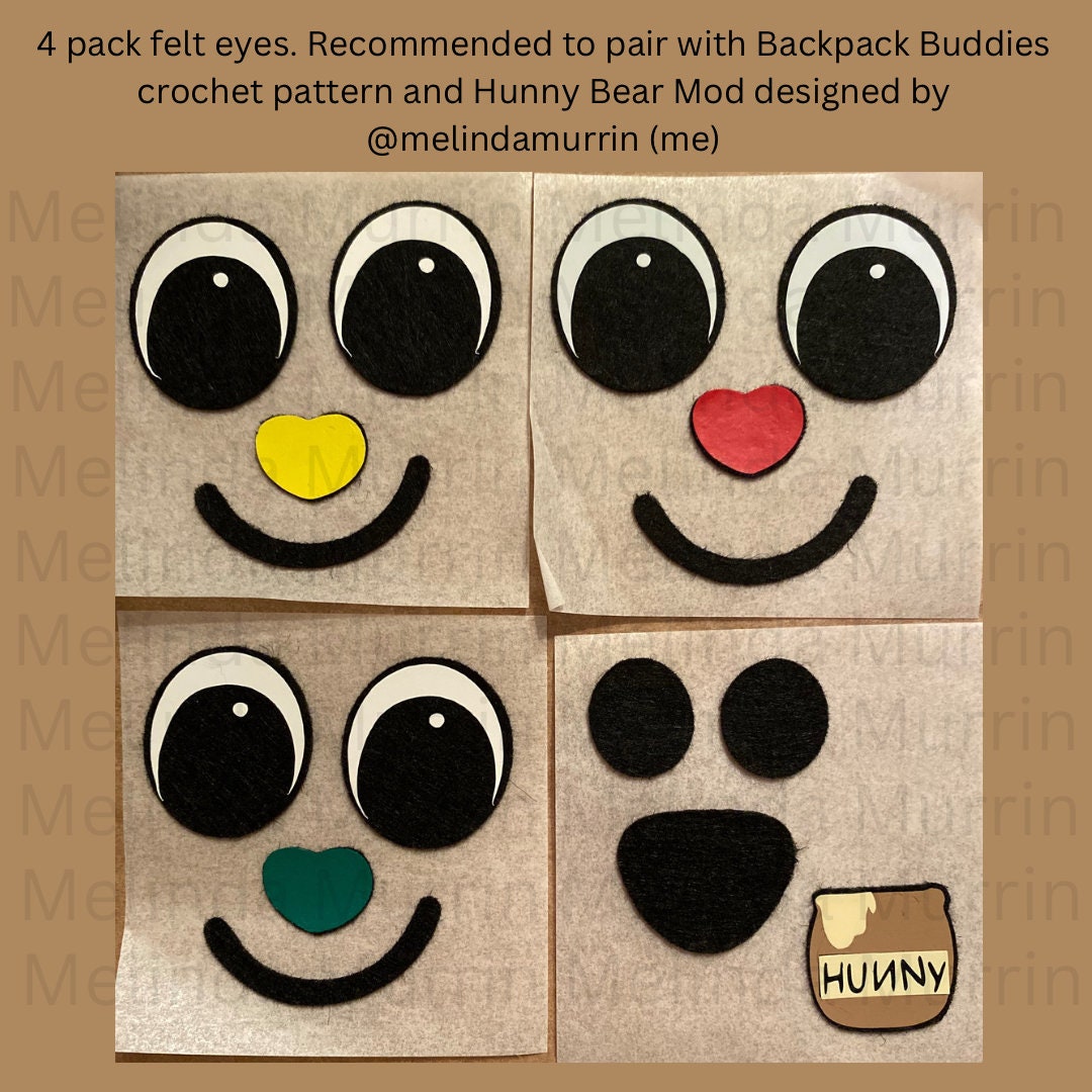 Backpack Buddies Felt Eyes - Etsy