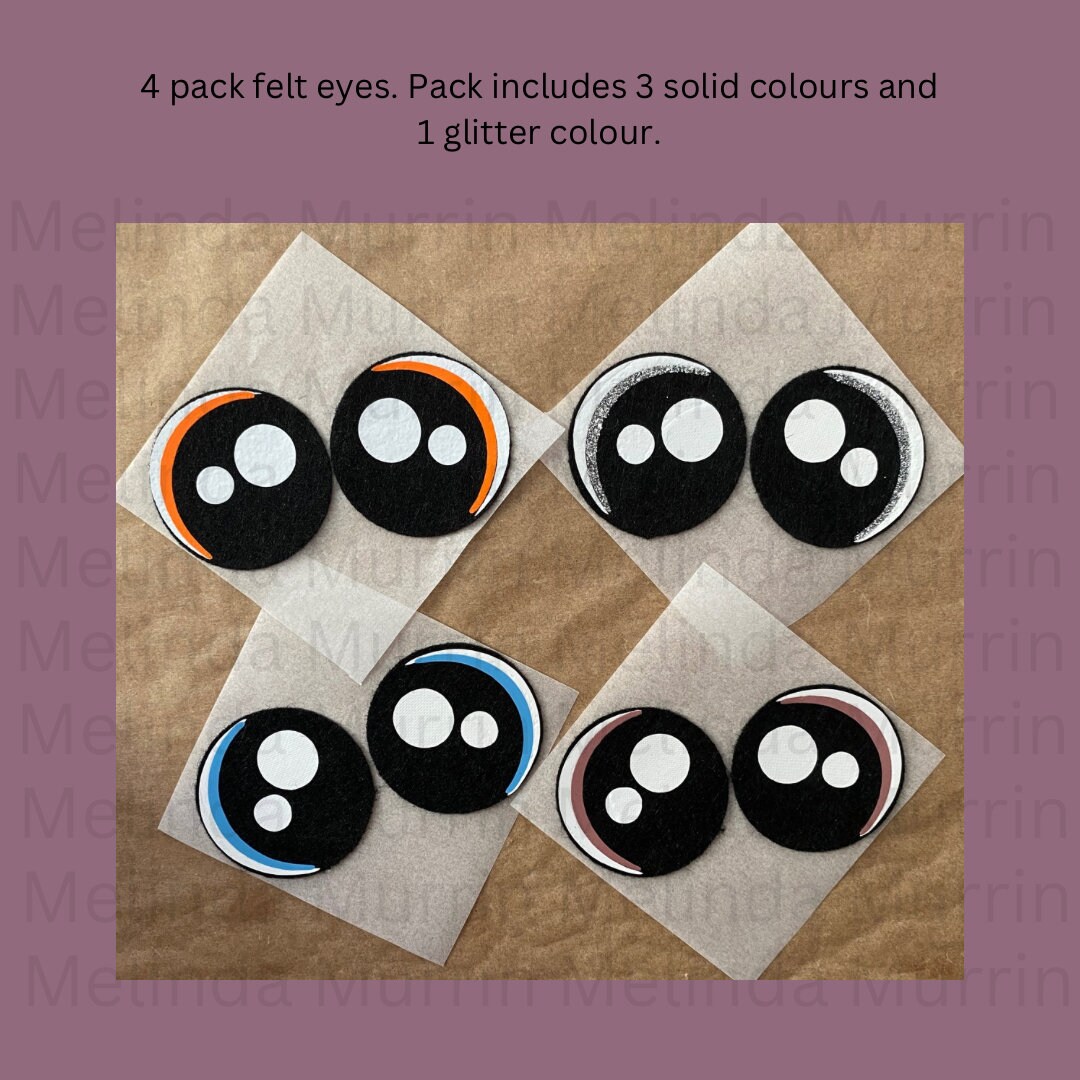 4 Pk Felt Eyes - Etsy