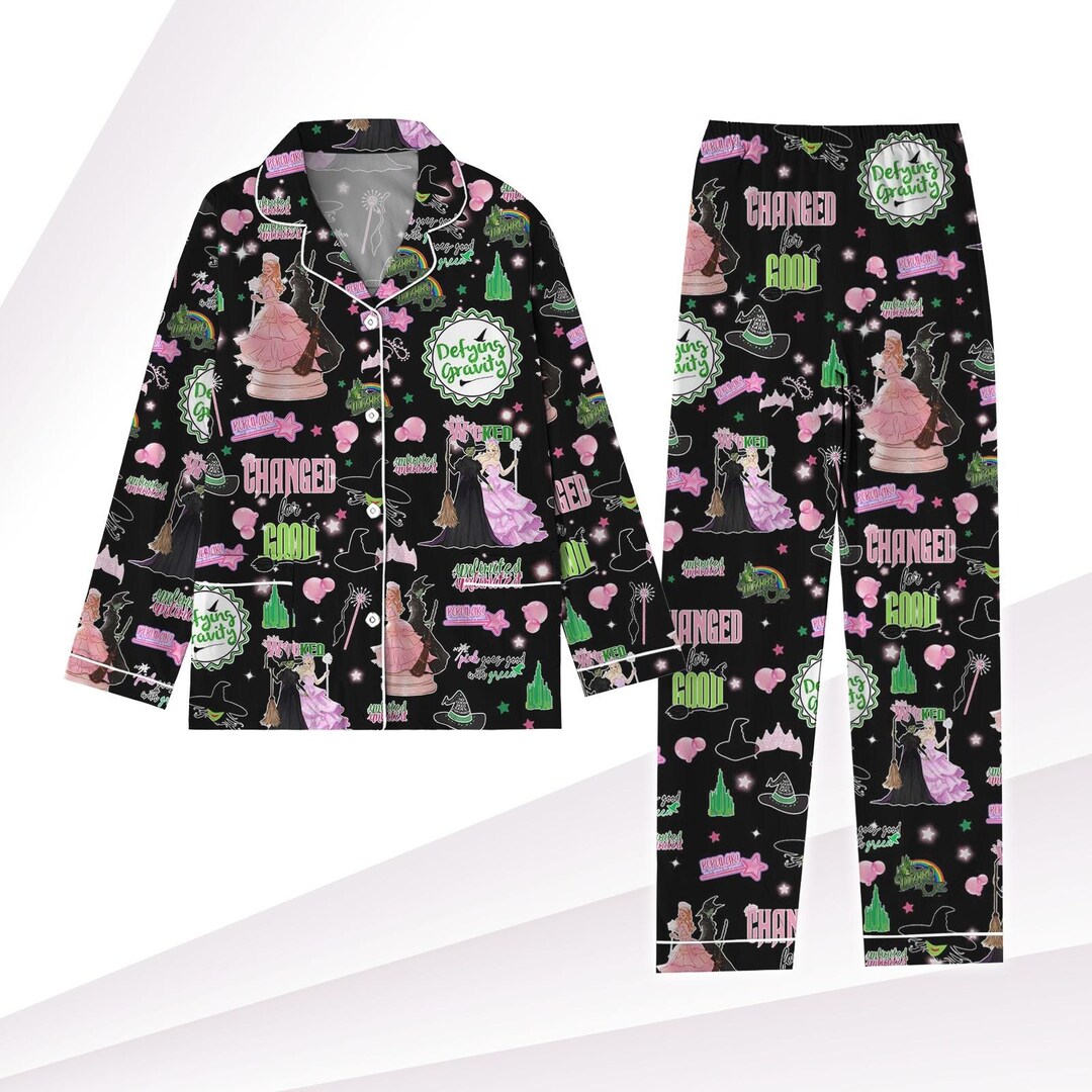 Wicked Movie Pajamas Set, Changed for Good Pajamas Family, Defying ...