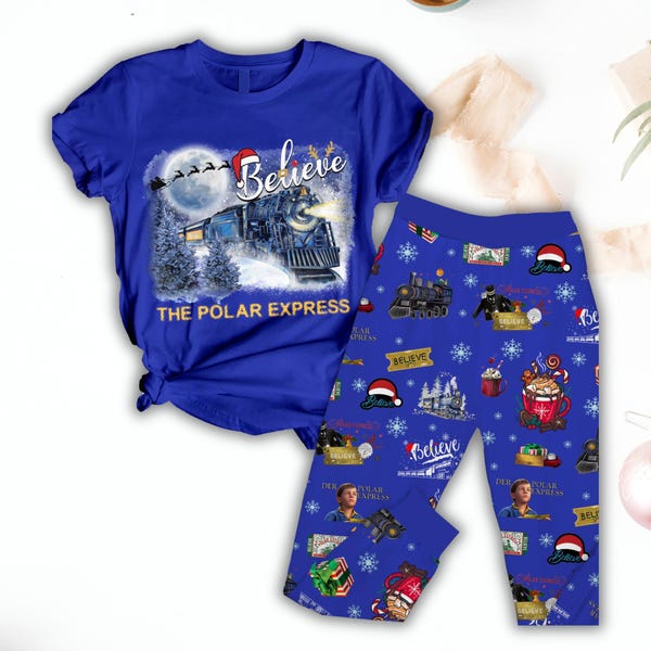 Polar Express Pajamas - Etsy