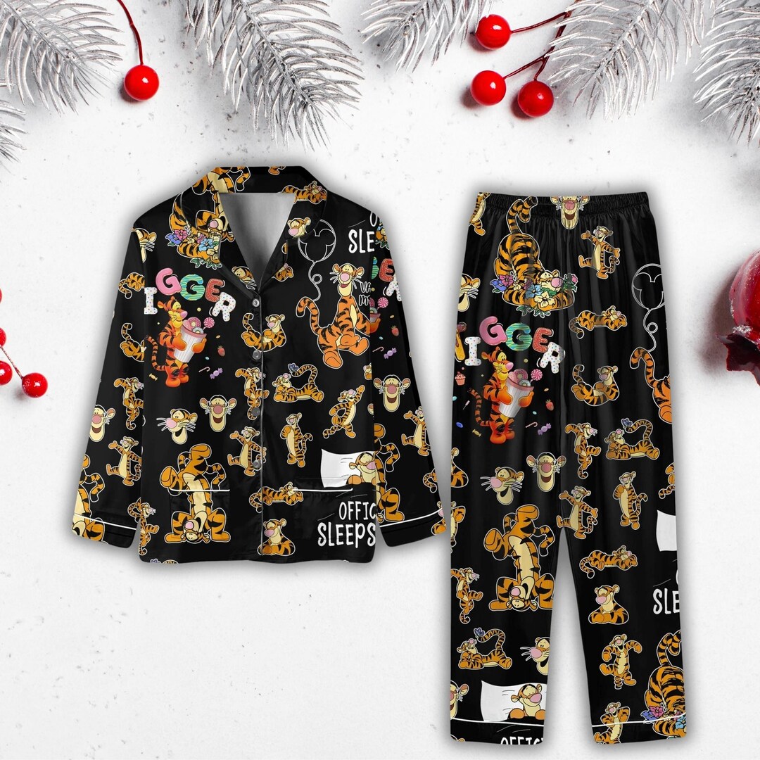 Disney Tigger Pajamas Set, Tigger Pajamas, Winnie the Pooh Holiday ...