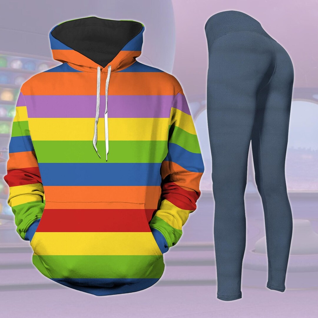 Inside Out 2 Riley Cosplay Hoodie, Riley Rainbow Costume Hoodie, Inside ...