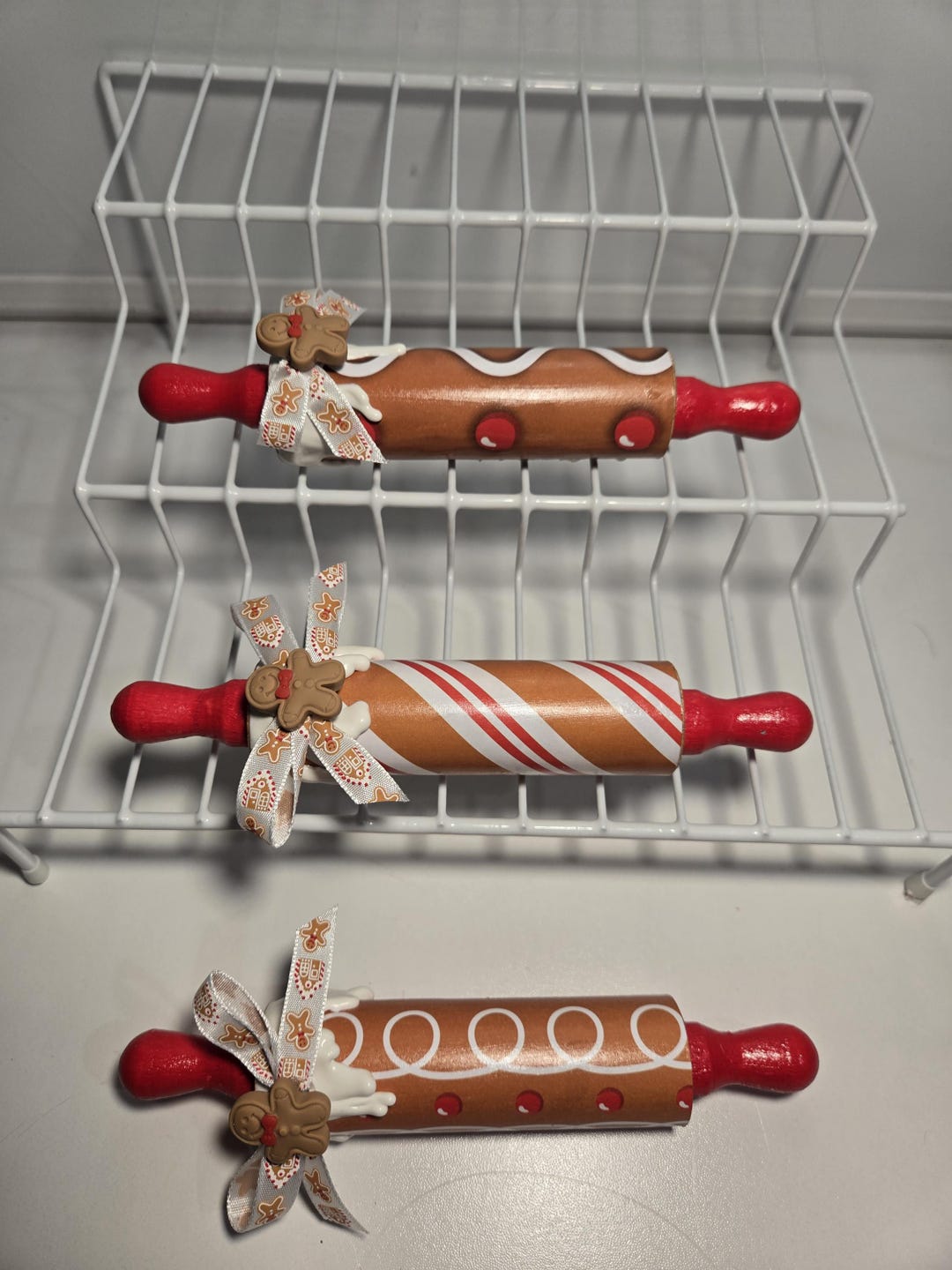 Miniature Gingerbread Rolling Pin, Miniature Christmas Rolling Pin ...