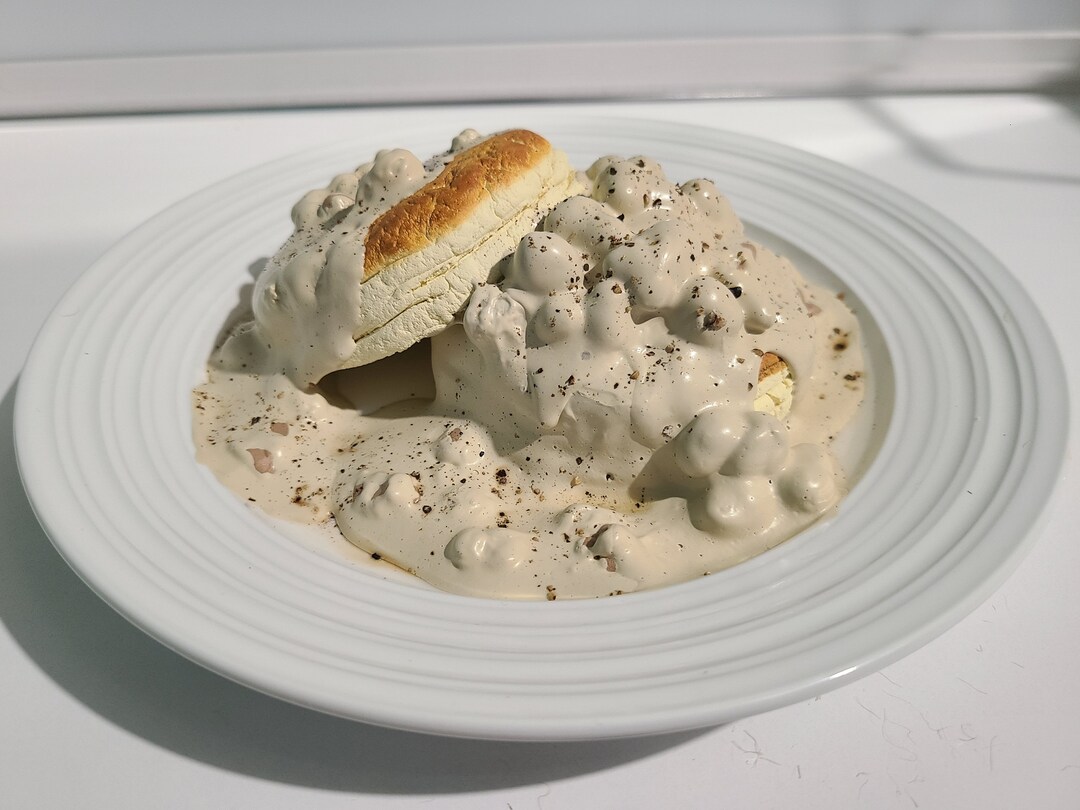 Fake/faux Biscuits and Gravy - Etsy