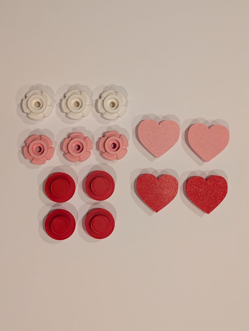 LEGO Inspired Mega Brick Valentine Accessories, Heart Hanging Door ...