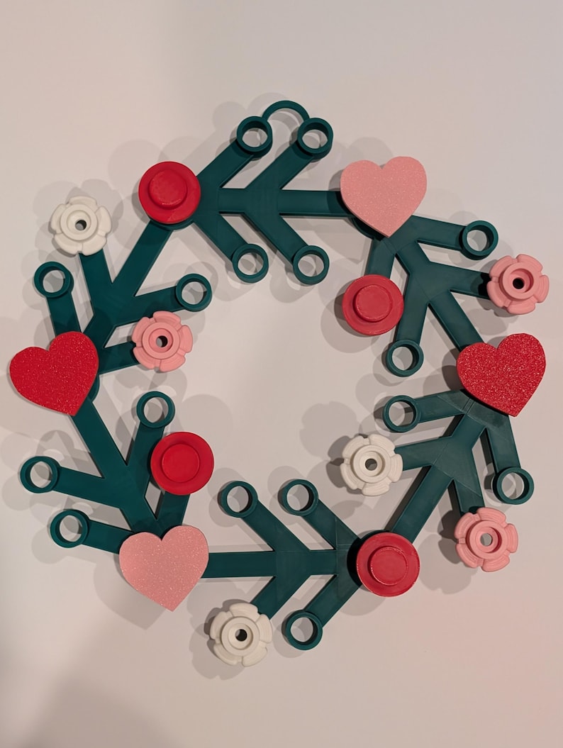 LEGO Inspired Mega Brick Valentine Accessories, Heart Hanging Door ...