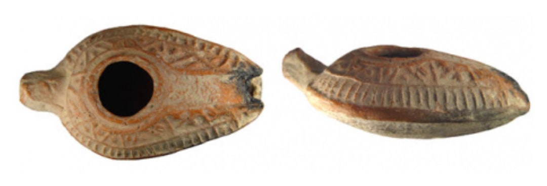 Genuine and Original, Ancient Oil Lamp 1st Century Jewish Clay Oil Lamp ...
