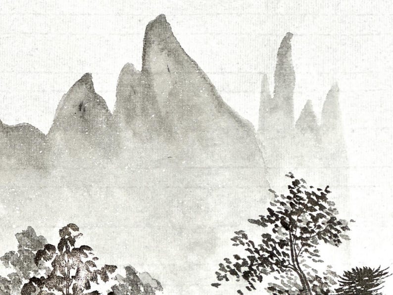 Ancient Chinese Landscape Watercolor Painting – Southern Song Dynasty ...