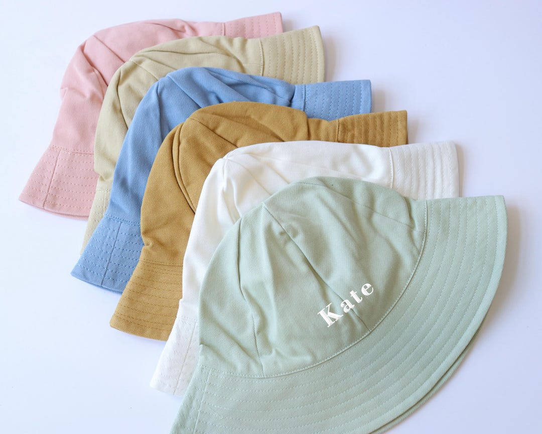 Personalized Bucket Hats, Baby/kids Bucket Hat, Hats With Name/logo ...