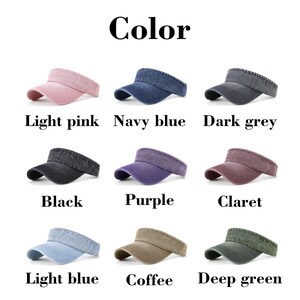 Personalized Visors Custom Visor Hat Cap Customized Embroidered Women's ...