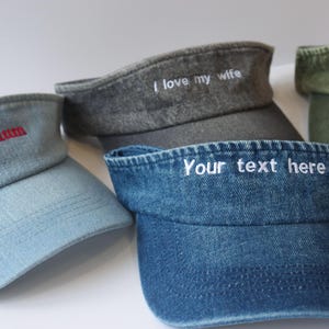 Personalized Visors Custom Visor Hat Cap Customized Embroidered Women's ...