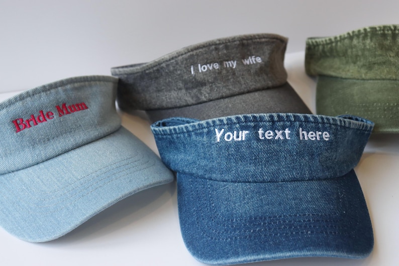 Personalized Visors Custom Visor Hat Cap Customized Embroidered Women's ...