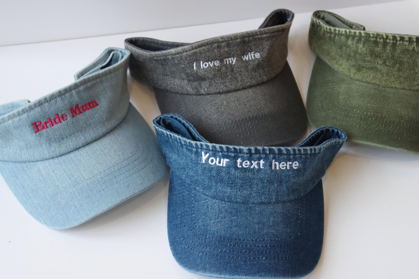 Personalized Visors Custom Visor Hat Cap Customized Embroidered Women's ...