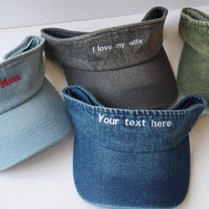 Personalized Visors Custom Visor Hat Cap Customized Embroidered Women's ...