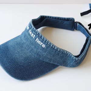 Personalized Visors Custom Visor Hat Cap Customized Embroidered Women's ...