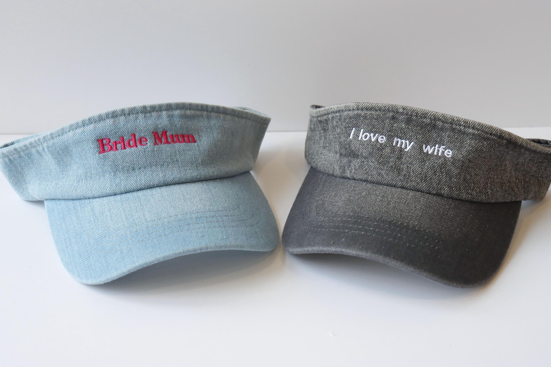Personalized Visors Custom Visor Hat Cap Customized Embroidered Women's ...