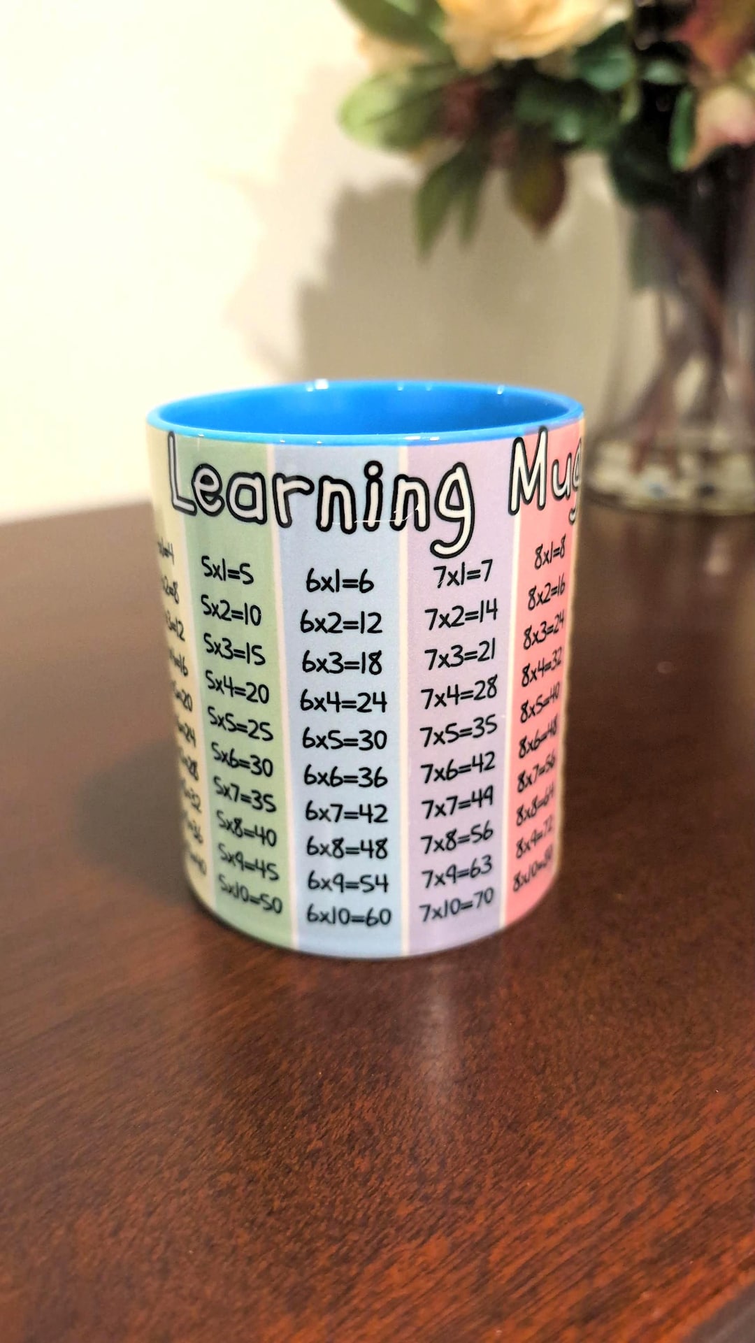 Multiplication Table Learning Mug, Math Teacher Gift, 11oz - Etsy