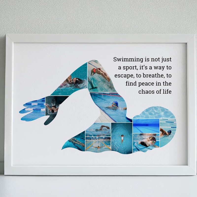 Swimming Photo Collage - Etsy