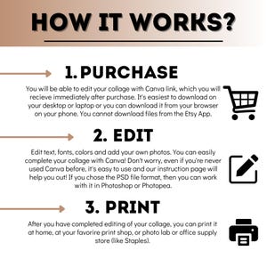 Number 35 Photo Collage Template, Personalized, 35th Birthday Gift ...