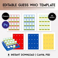 Pokemon Guess Who? Template - Etsy