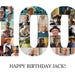 Number 100 Photo Collage Template, Personalized, 100th Birthday Gift ...