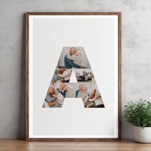 All Letters Photo Collage Template, BUNDLE, Canva Frame, Drag & Drop ...