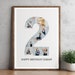 Number 2 Photo Collage Template, 2nd Birthday Poster, Photo Milestone ...