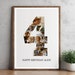 Number 4 Photo Collage Template, 4th Birthday Poster, Photo Milestone ...
