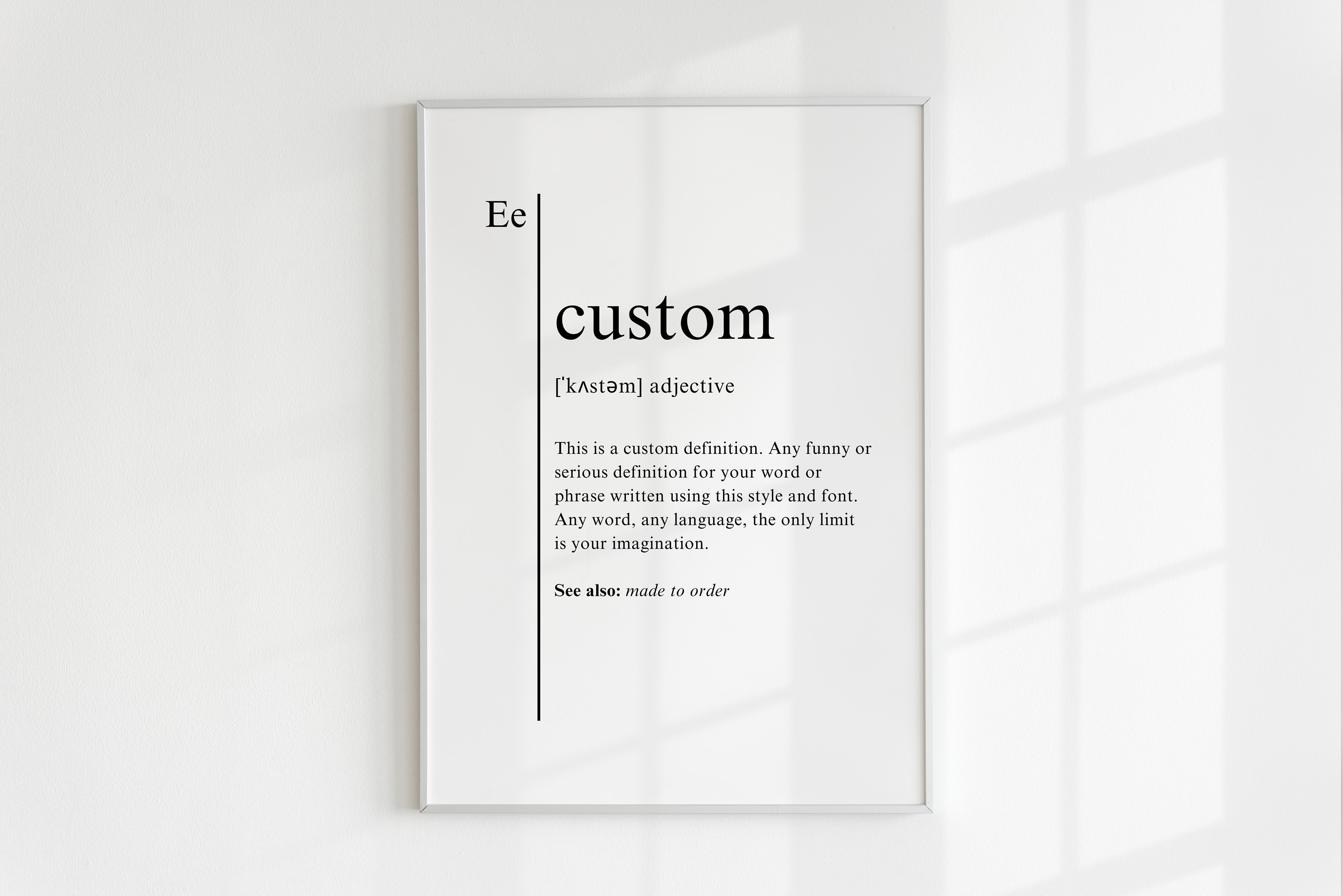 Editable, Definition Print, Custom, Dictionary Wall Art, Dictionary ...