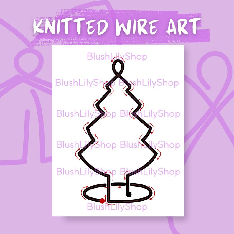 Christmas Knitted Wire Art Template, Bundle, Bending Template for ...