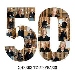 Number 50 Photo Collage Template, Personalized, 50th Birthday Gift ...