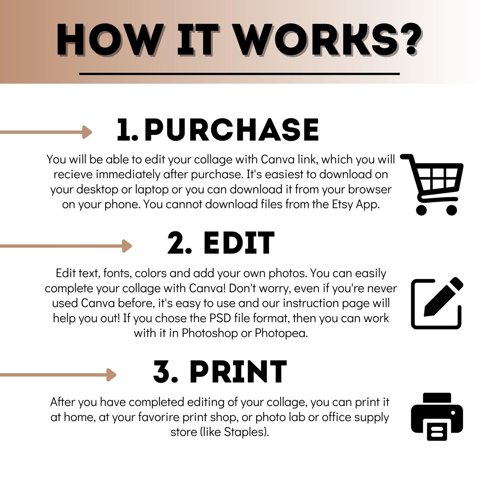 Number 5 Photo Collage Template, 5th Birthday Decor, Photo Milestone ...