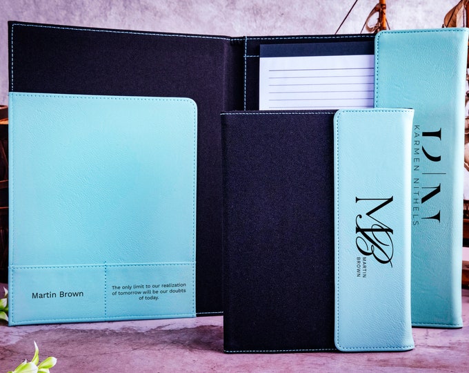 Personalized Business Flapped Portfolio, Custom Engraved Portfolio ...