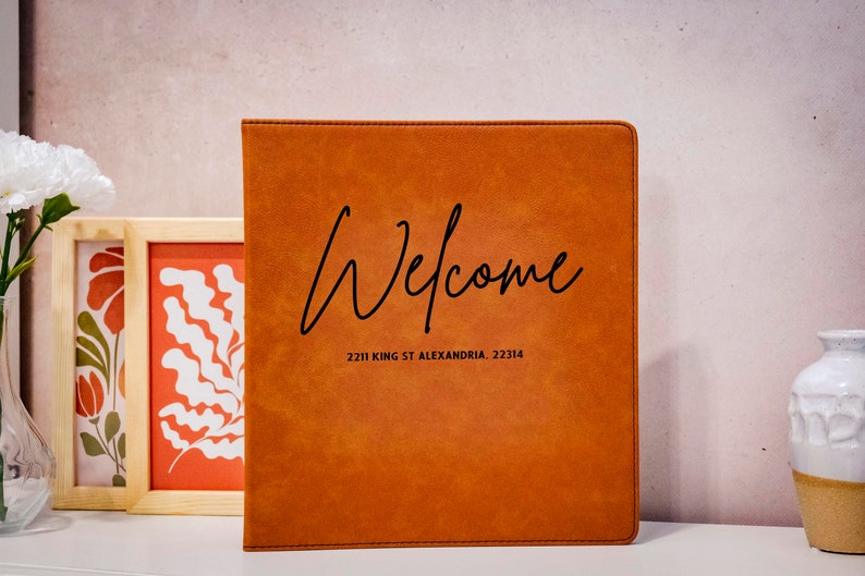 Rental Home Welcome Binder, Personalized Airbnb Binder, Guest ...
