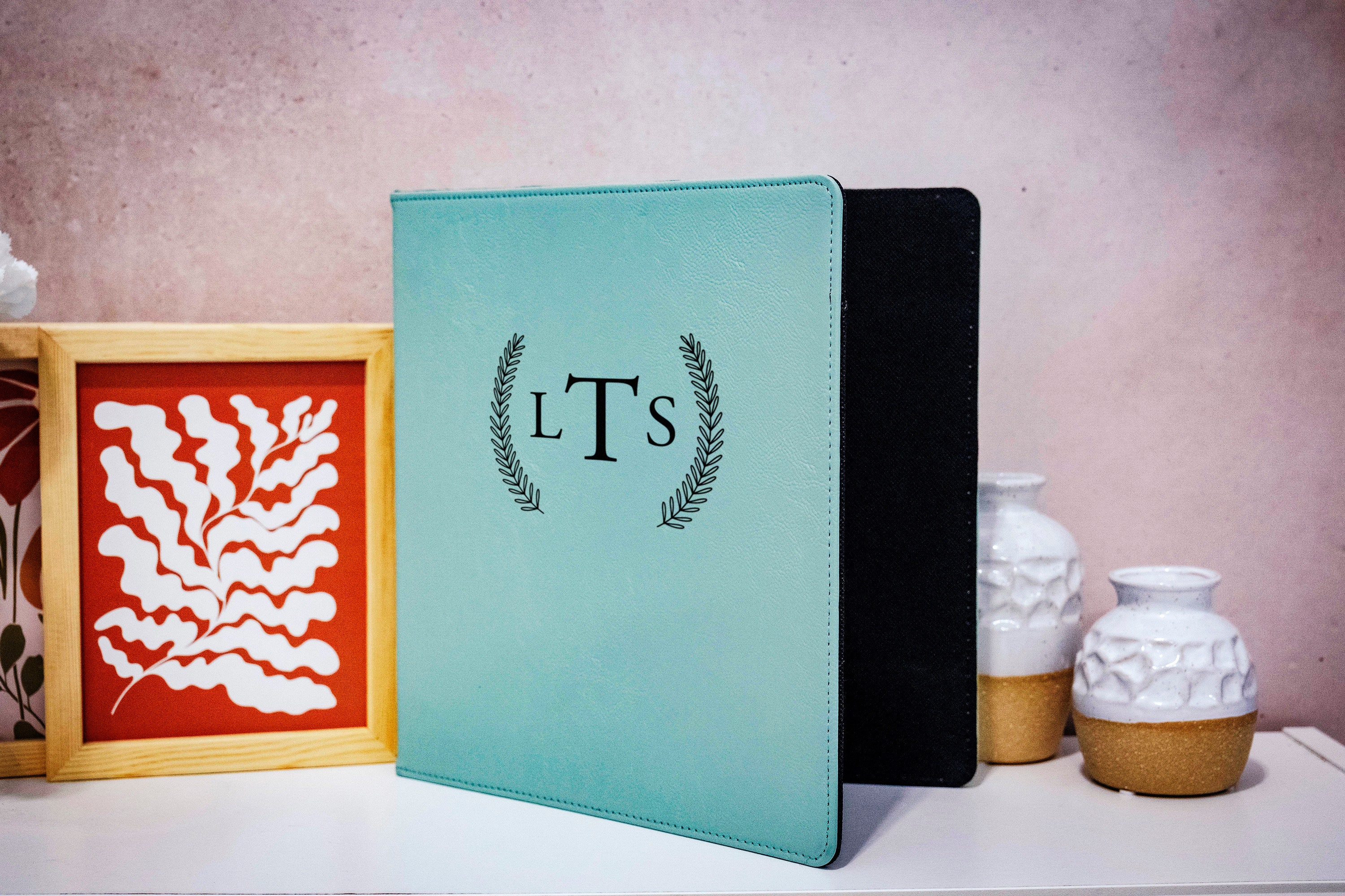 Personalized Leather 3 Ring Binder, Custom Engraved Binder, Office Gift ...