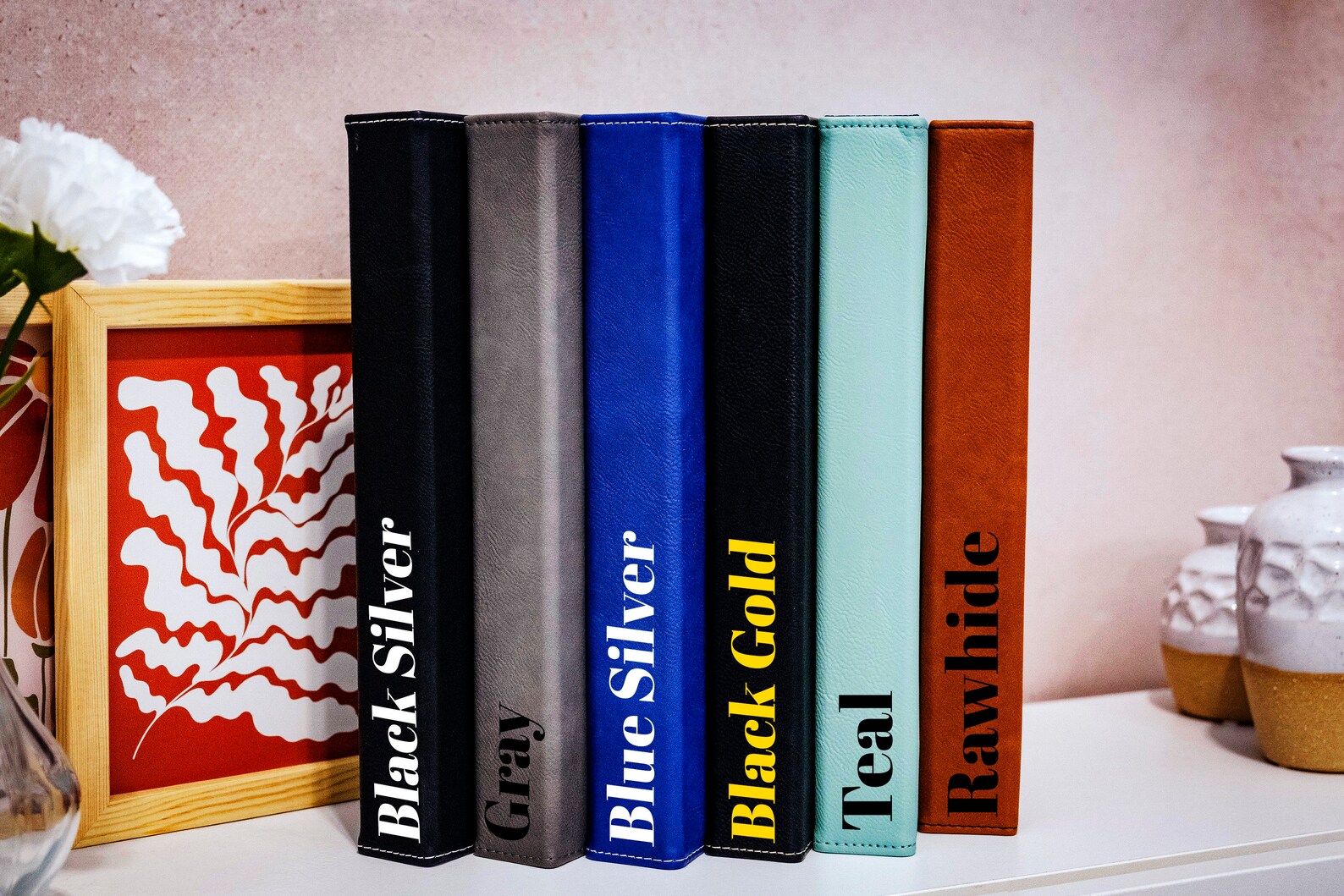 Personalized Leather 3 Ring Binder, Custom Engraved Binder, Office Gift ...