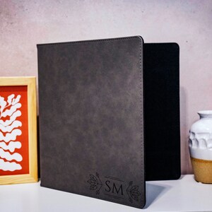 Personalized Leather 3 Ring Binder, Custom Engraved Binder, Office Gift ...