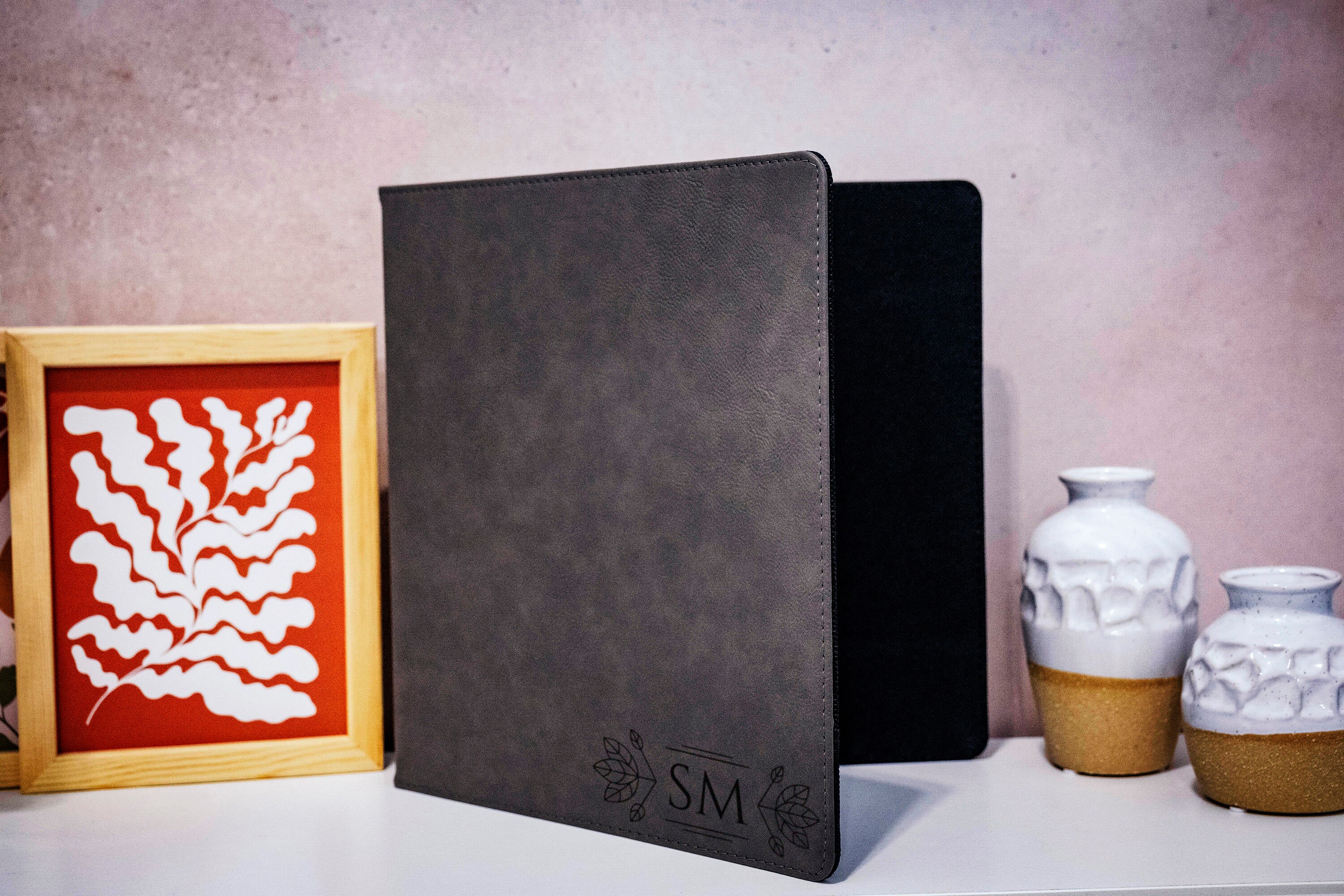 Personalized Leather 3 Ring Binder, Custom Engraved Binder, Office Gift ...