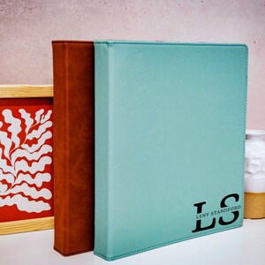 Personalized Leather 3 Ring Binder, Custom Engraved Binder, Office Gift ...