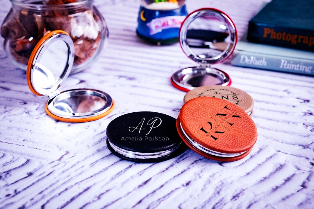 Personalized Compact Mirror, Custom Pocket Mirror, Custom Compact ...