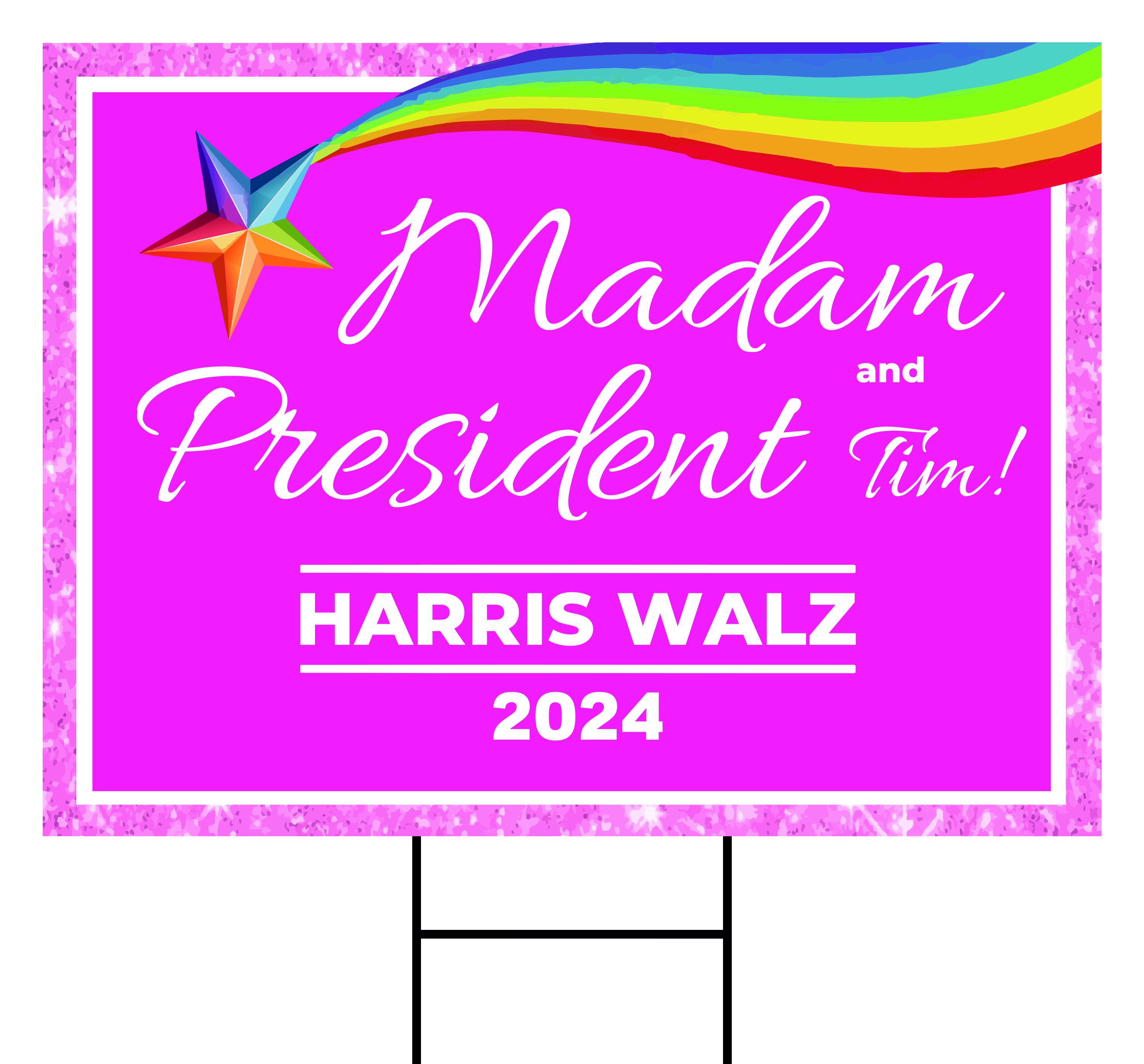 Kamala Harris Support Signs, 2024 Garden Sign, Democrat Supporters ...