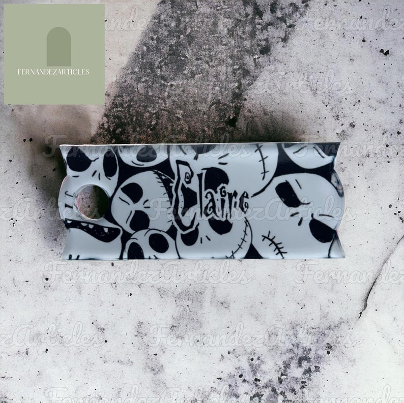 Custom Jack Skellington Name Tag for Tumbler, Nightmare Before ...