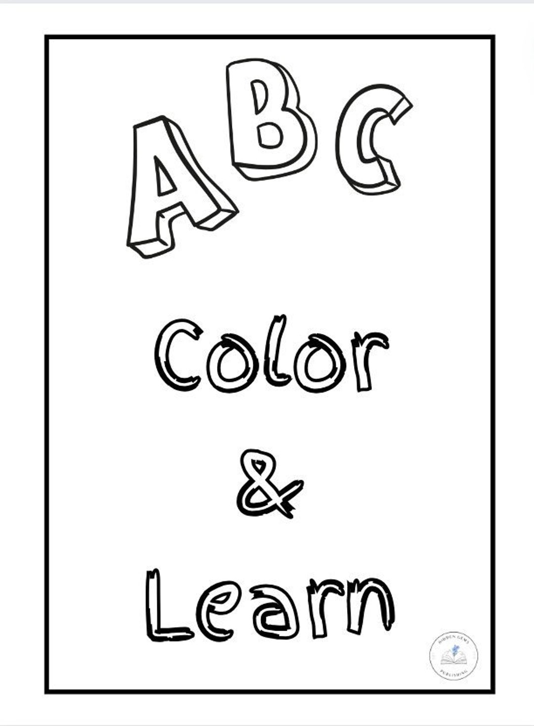 ABC Color & Learn Printable - Etsy