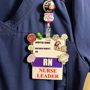 Badge Buddy - Standard Size Vertical Badge Pin Holder With 2 Pin Holes ...