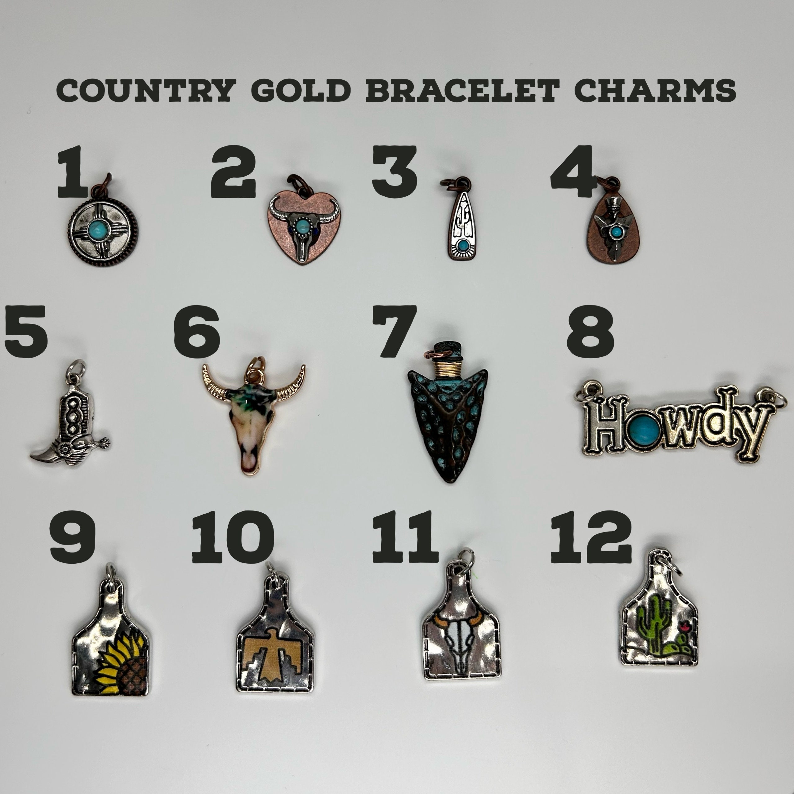 Stanley Cup Bracelet Charms Country Gold - Etsy