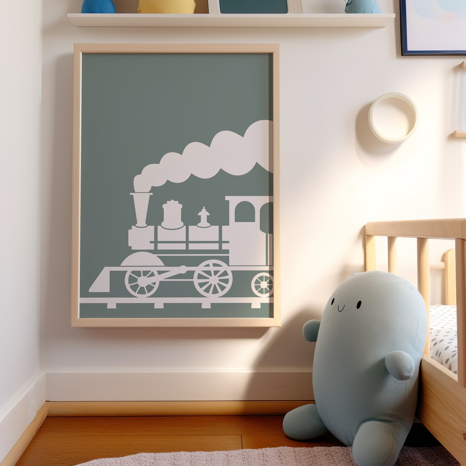 Custom Kids Room Train Poster Printable Train Wall Art, Child Birthday ...