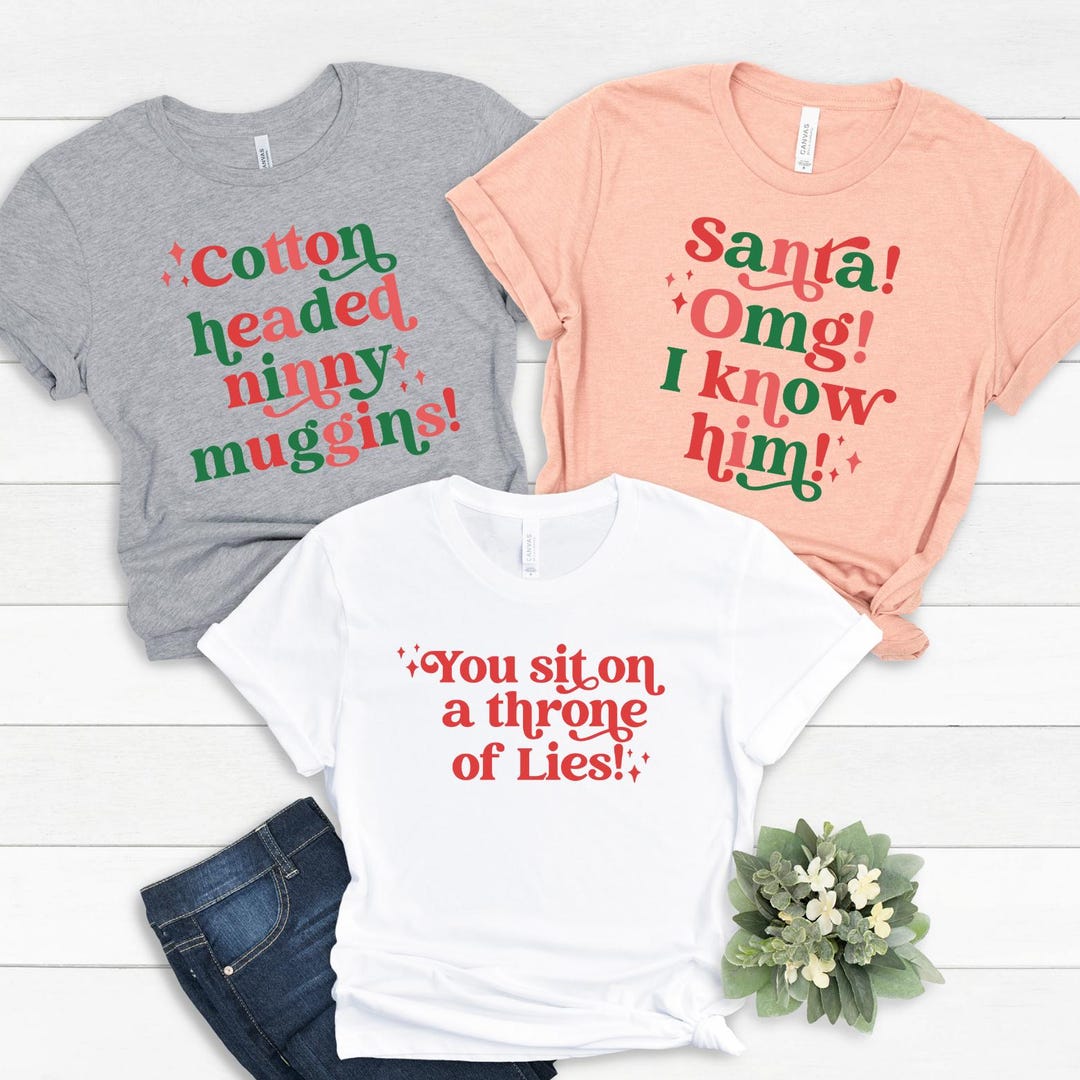 Elf Movie Quote Shirt, Buddy the Elf Shirts,cotton Headed, Christmas ...